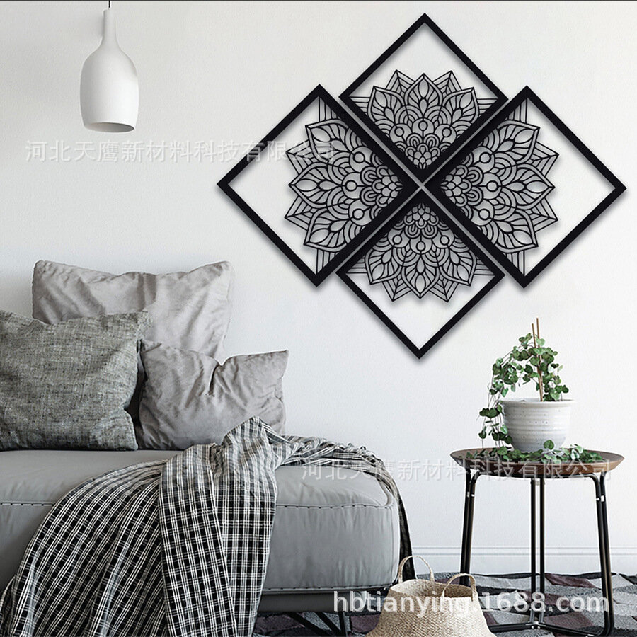 Настенное украшение в виде подсолнуха в богемном стиле, подвеска из фетра с цветами, декор для спальни, украшение для