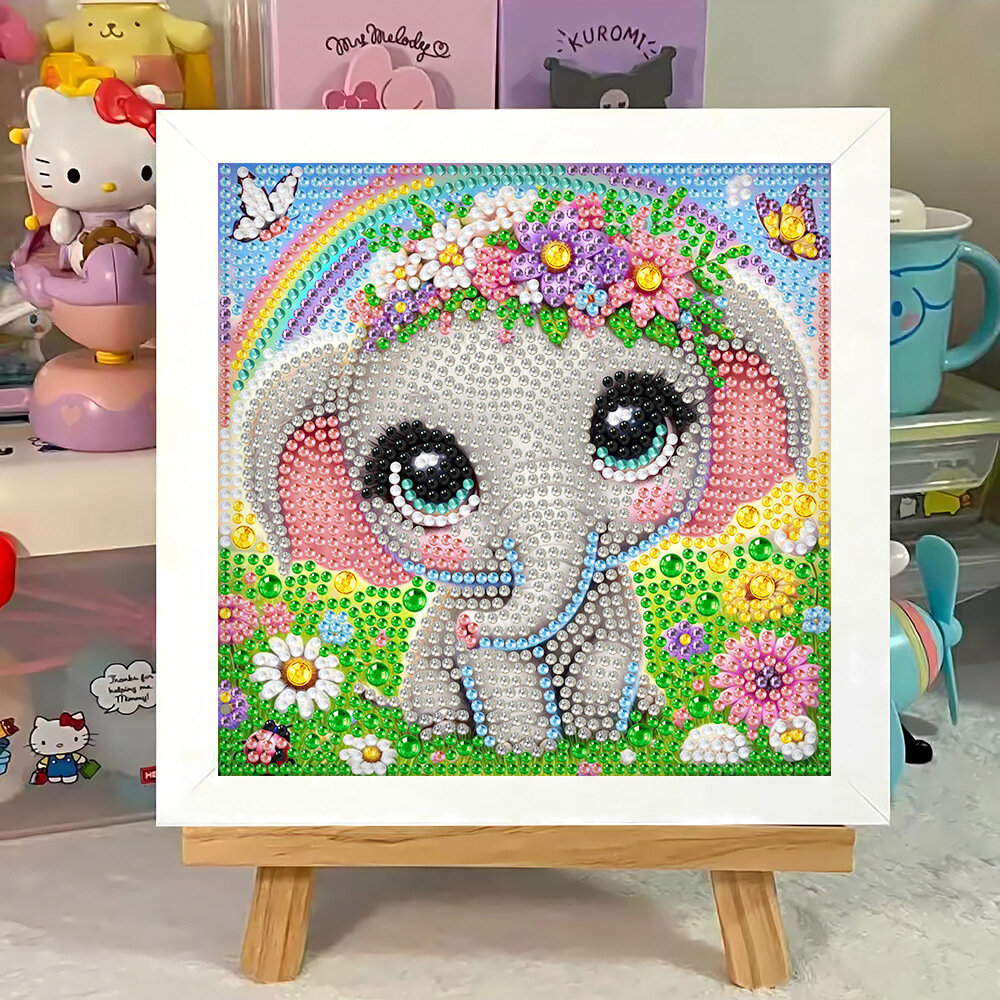 Яркие бриллианты, полные бриллиантов, картины, детские бриллианты, картины ручной работы, дикий мультфильм животных,