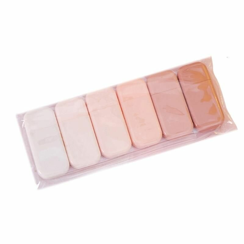 Белый корректирующий карандаш, 6 шт, Градиентный порошок