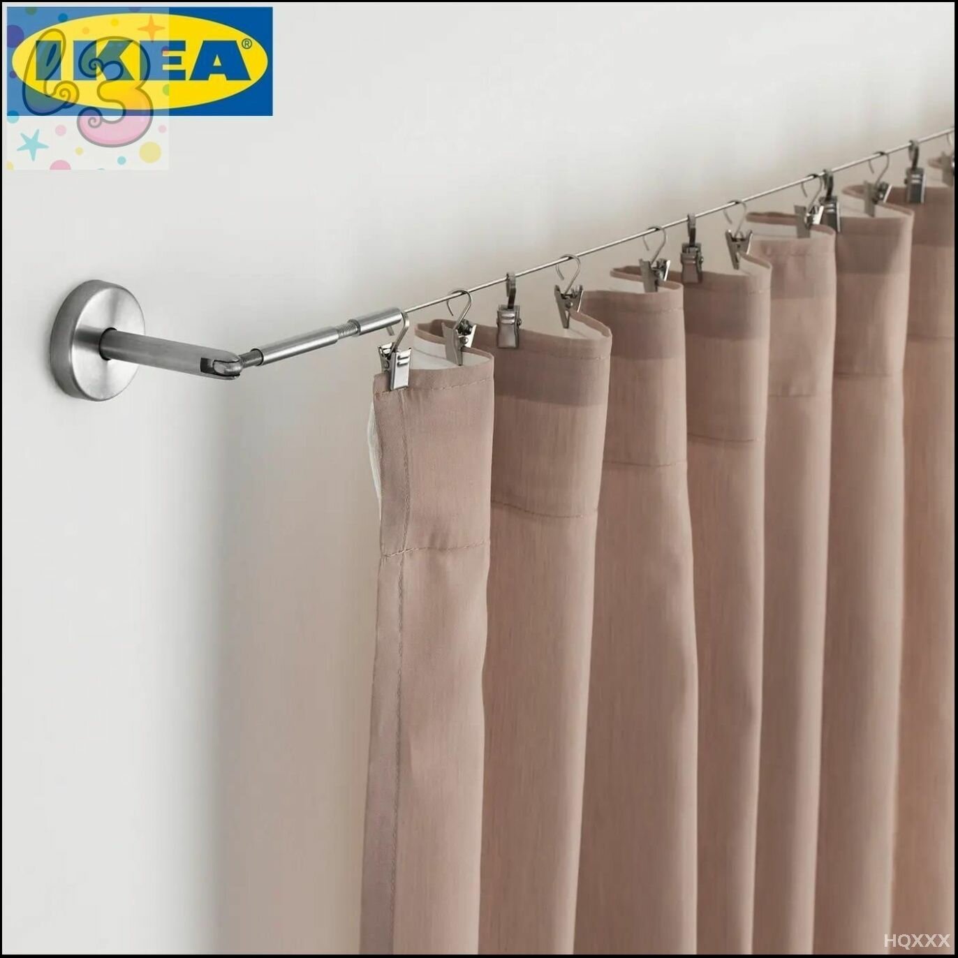 Ikea Карниз для штор струнный однорядный, 5 м