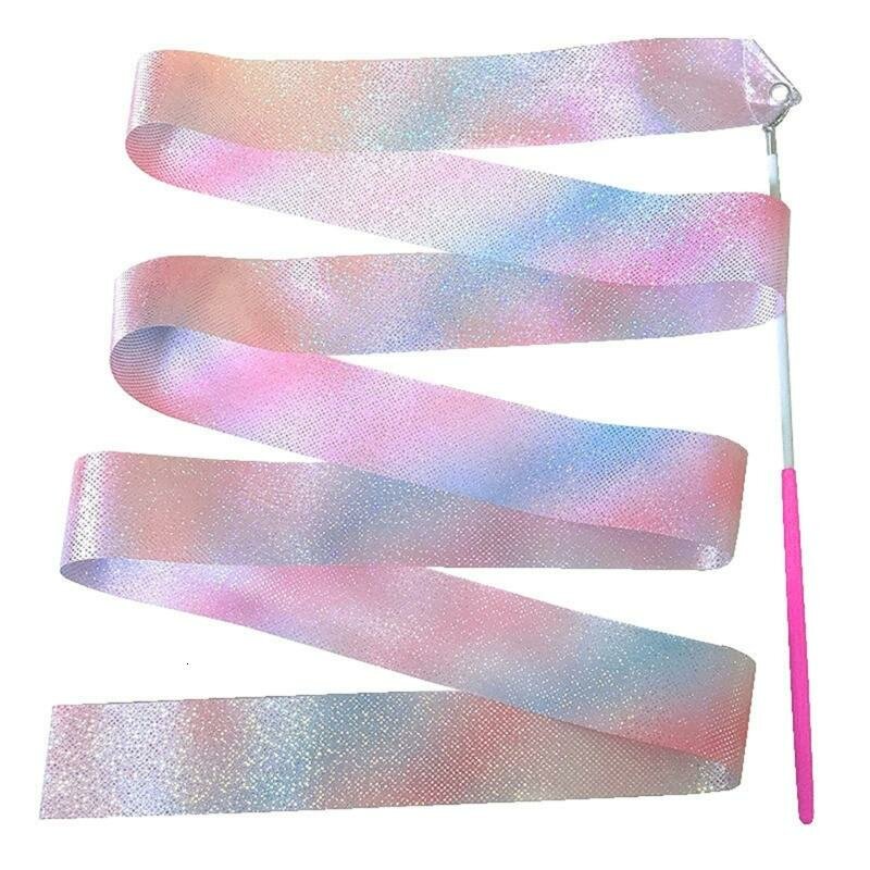 Гимнастическая лента с блестками 2/4 м, PK - 2M