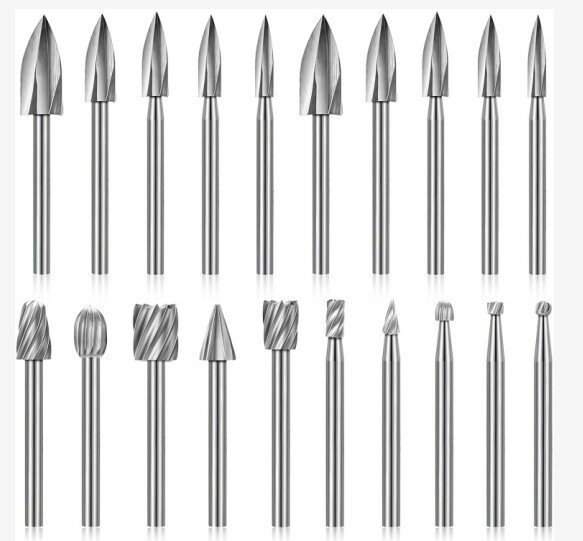 3мм электрическая шлифовальная машина, высокоскоростная сталь, деревообработка, маленькая ротационная пилка, резьба, DIY шлифовальная головка, набор фрезерных резцов, аксессуары