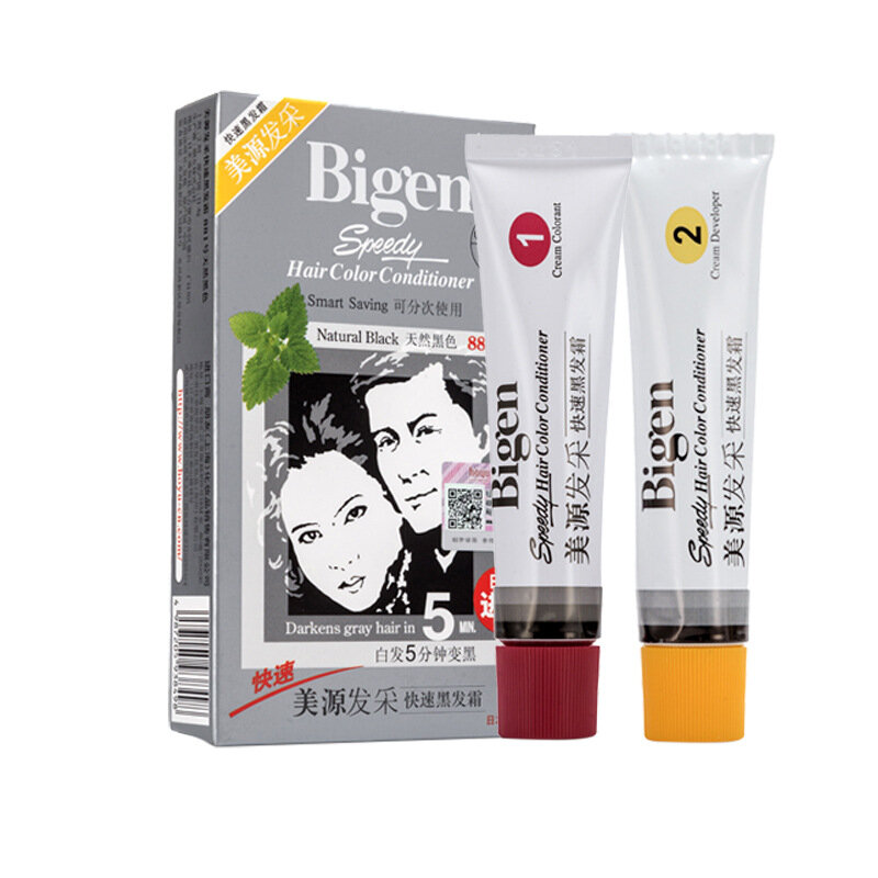 Японская краска для волос Bigen, быстрый черный крем для окрашивания волос, крем для волос, покрывает седые волосы, прямая продажа от производителя, уход