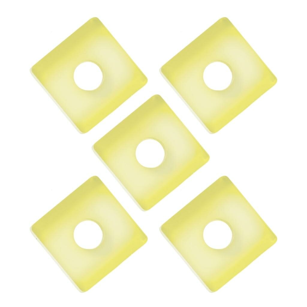 5 шт. изоляционные прокладки из акрила, кольца, Желтый - 2020
