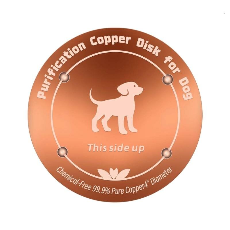Медный диск для птичьей ванны, собака