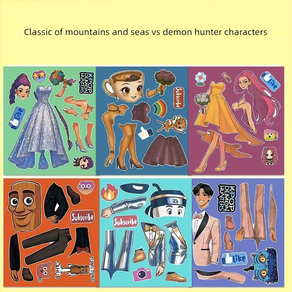 Новые наклейки для творчества «Балерина: Горы и моря» — развивающая игрушка-наклейка для детей «Мисс Капучино» Шесть