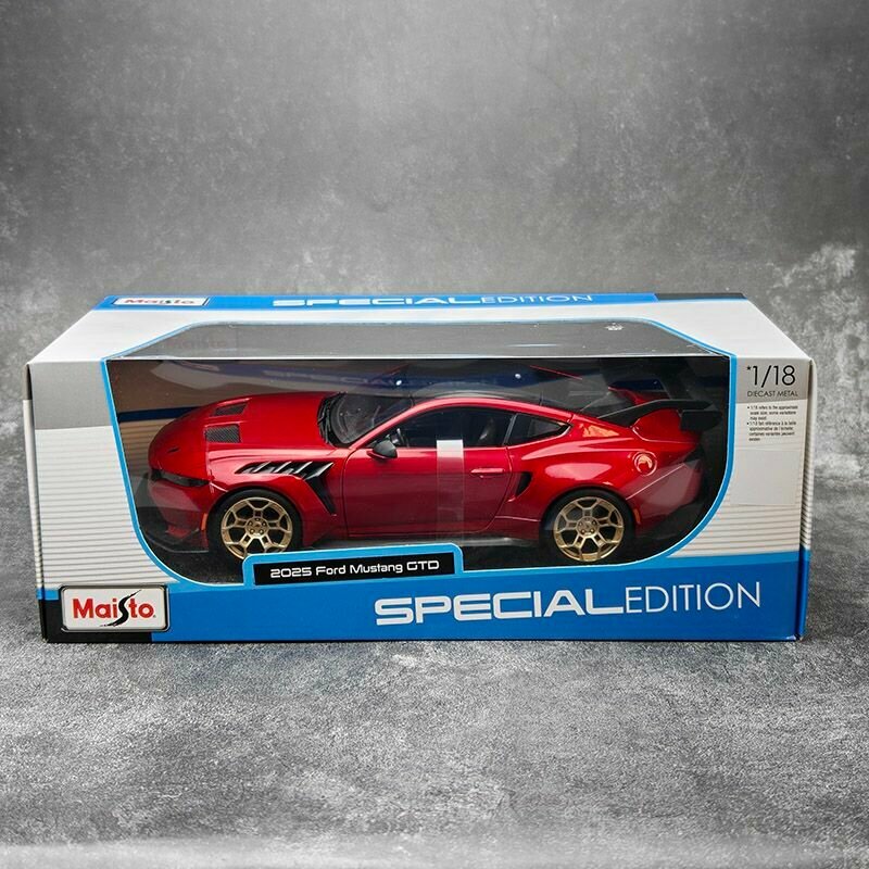 Maisto Модель автомобиля Ford Mustang GTD, масштаб 1:18, литая модель