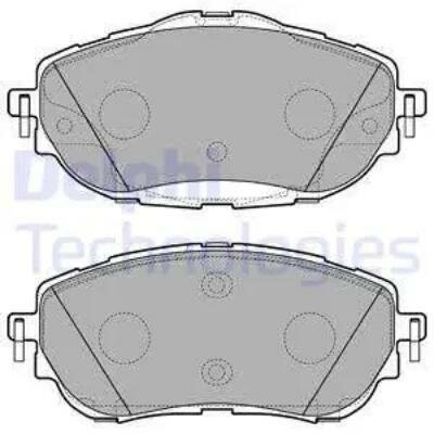 Колодки тормозные DELPHI LP2691 передние TOYOTA Auris 12-, Corolla 13-