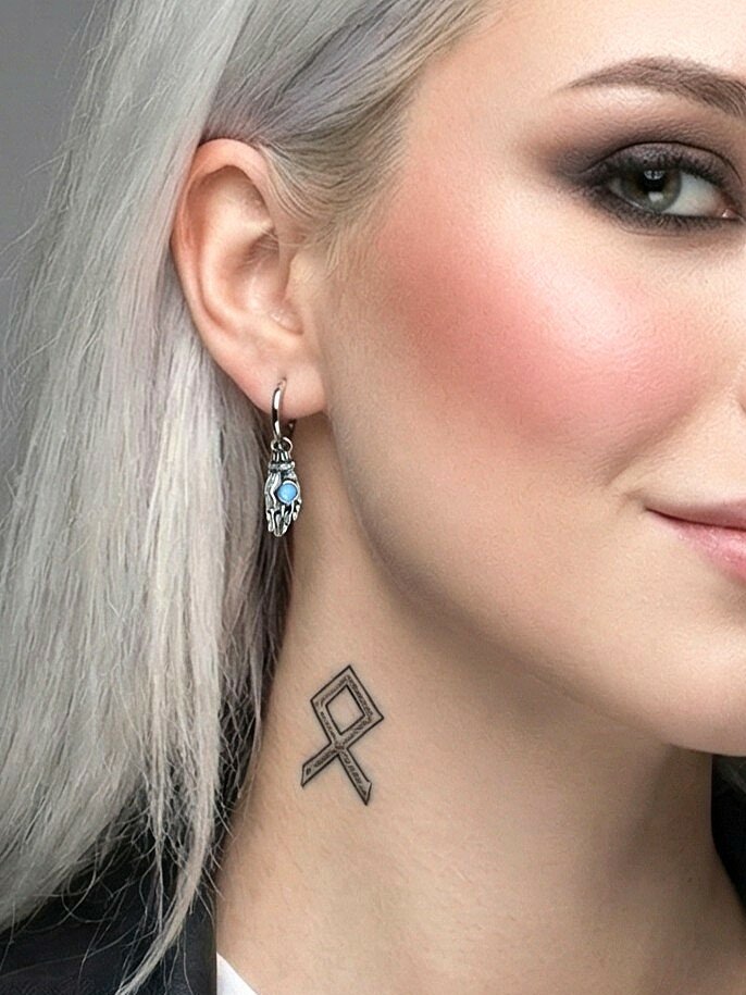 Серьги-трансформеры, металл, искусственный камень