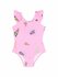 Купальник KENZO Ruffled printed swimsuit, размер 74, розовый