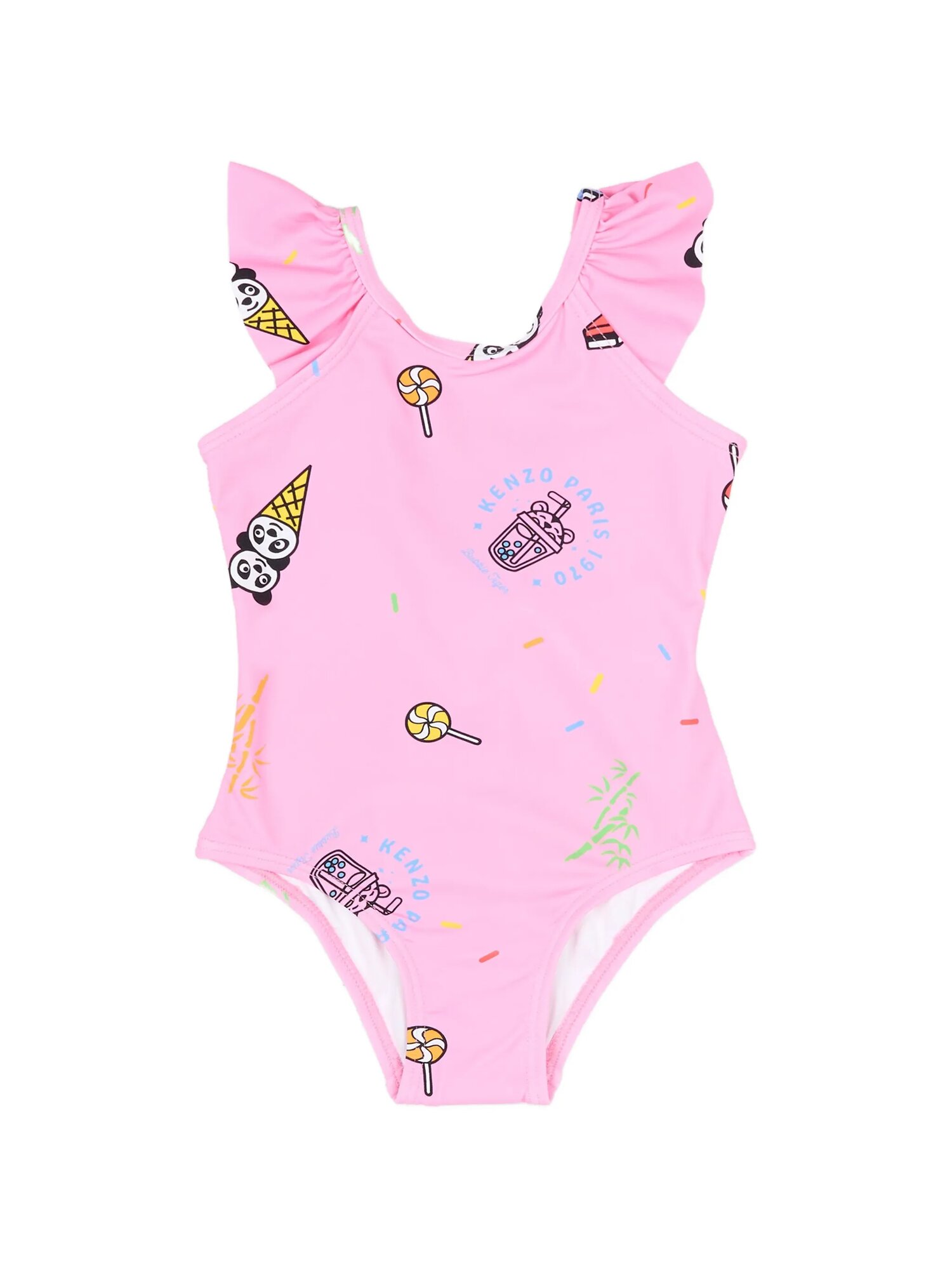 Купальник Ruffled printed swimsuit