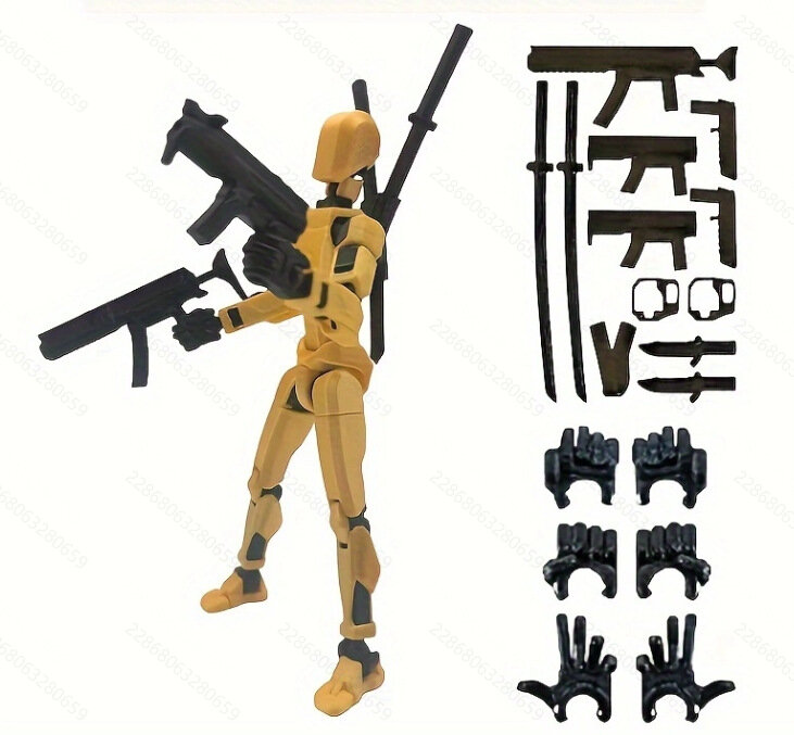 Кукла Lucky 13 с многосуставным механизмом, подвижная, 3D-печатная игрушка, 3-го поколения, DIY