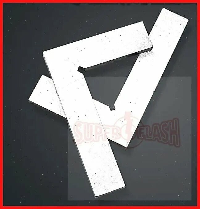 Линейка/угольник строительный 100мм х 70мм, Металл