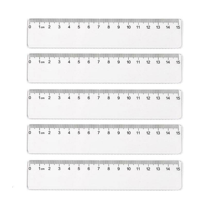 Линейки пластиковые 15-20 см, 5 шт, 15cm