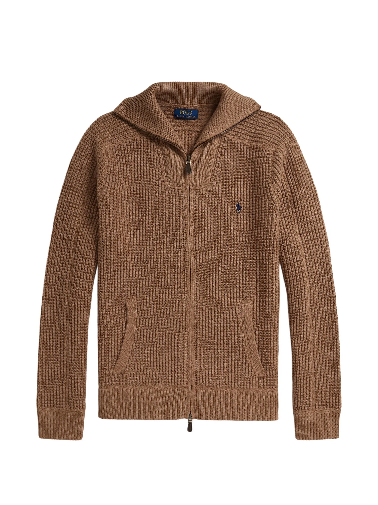 Кардиган Waffle-knit full-zip cardigan