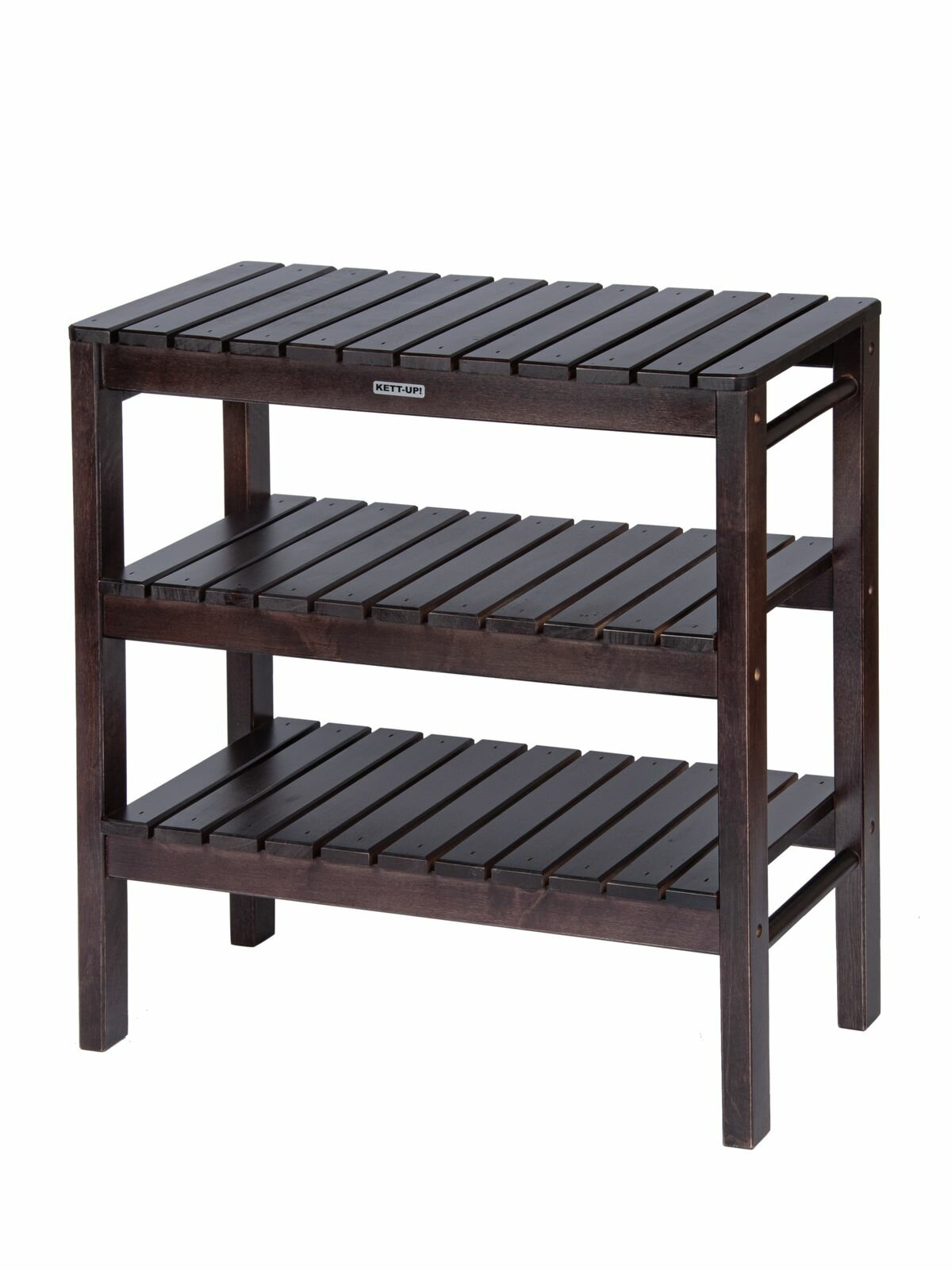 Обувница деревянная KETT-UP NATURE, 3 полки, цвет венге