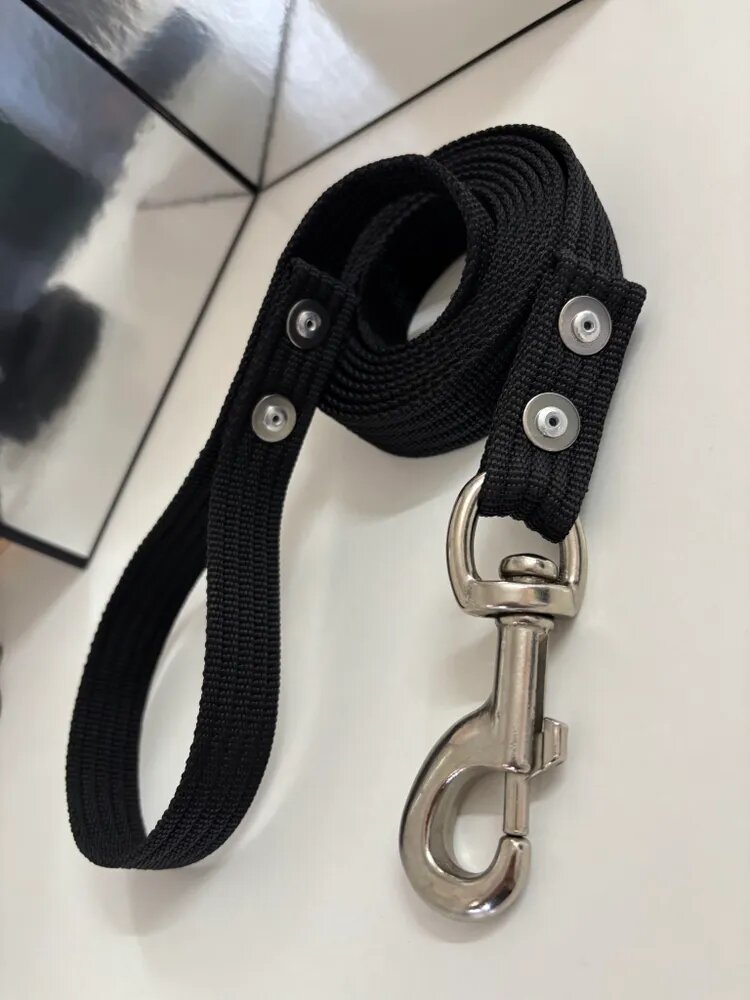 Корда для лошадей2.5m/Материал полиэстер/чёрный