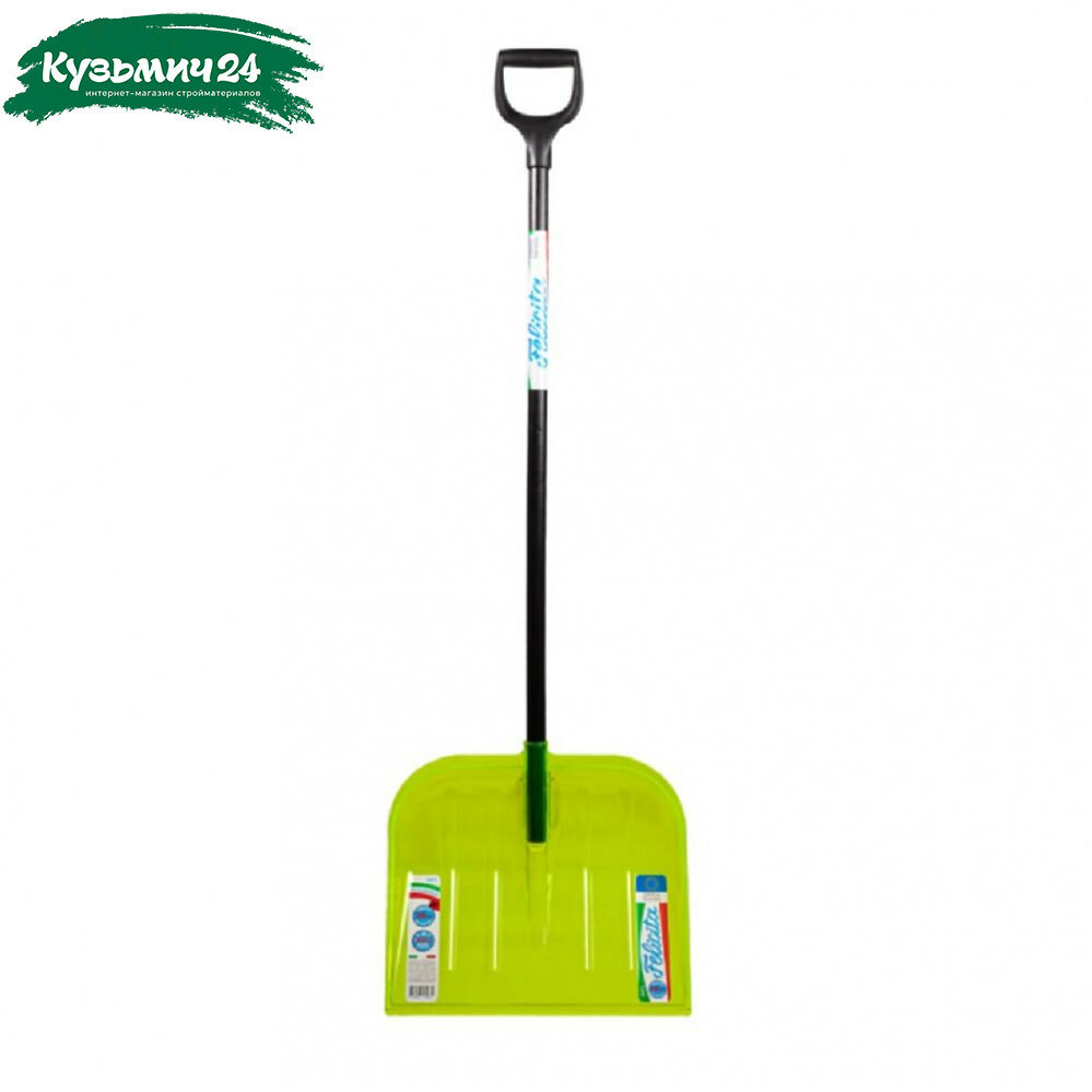 Лопата для снега Центроинструмент Felicita 2471, деревянная рукоятка, поликарбонат, 1 шт.