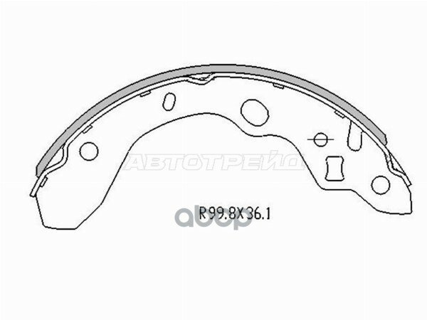 Колодки тормозные барабанные Mazda 323 98-03 / Familia 98-04 Sat арт. ST-B2YD2638Z