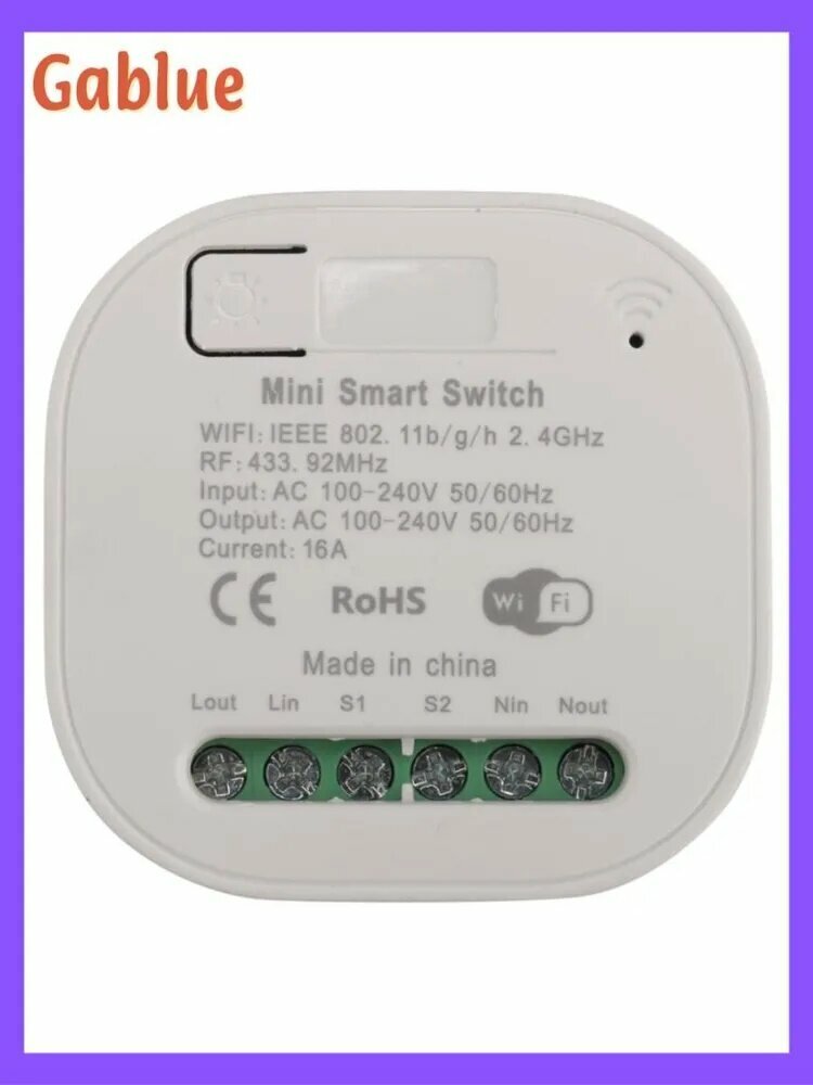 Приемник Tuya WIFI RF433, 16А, интеллектуальный беспроводной переключатель Wi-Fi, 433 МГц, таймер с дистанционным управлением совместим Home