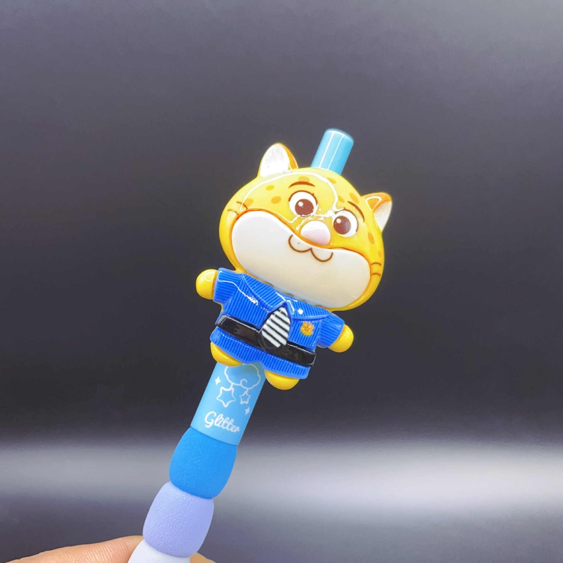 Горячая продажа: ручка с подвеской в виде мультяшного животного, кролика и лисы, гелевая ручка с высоким внешним видом, милый канцелярский товар для студентов, ручка для подписи