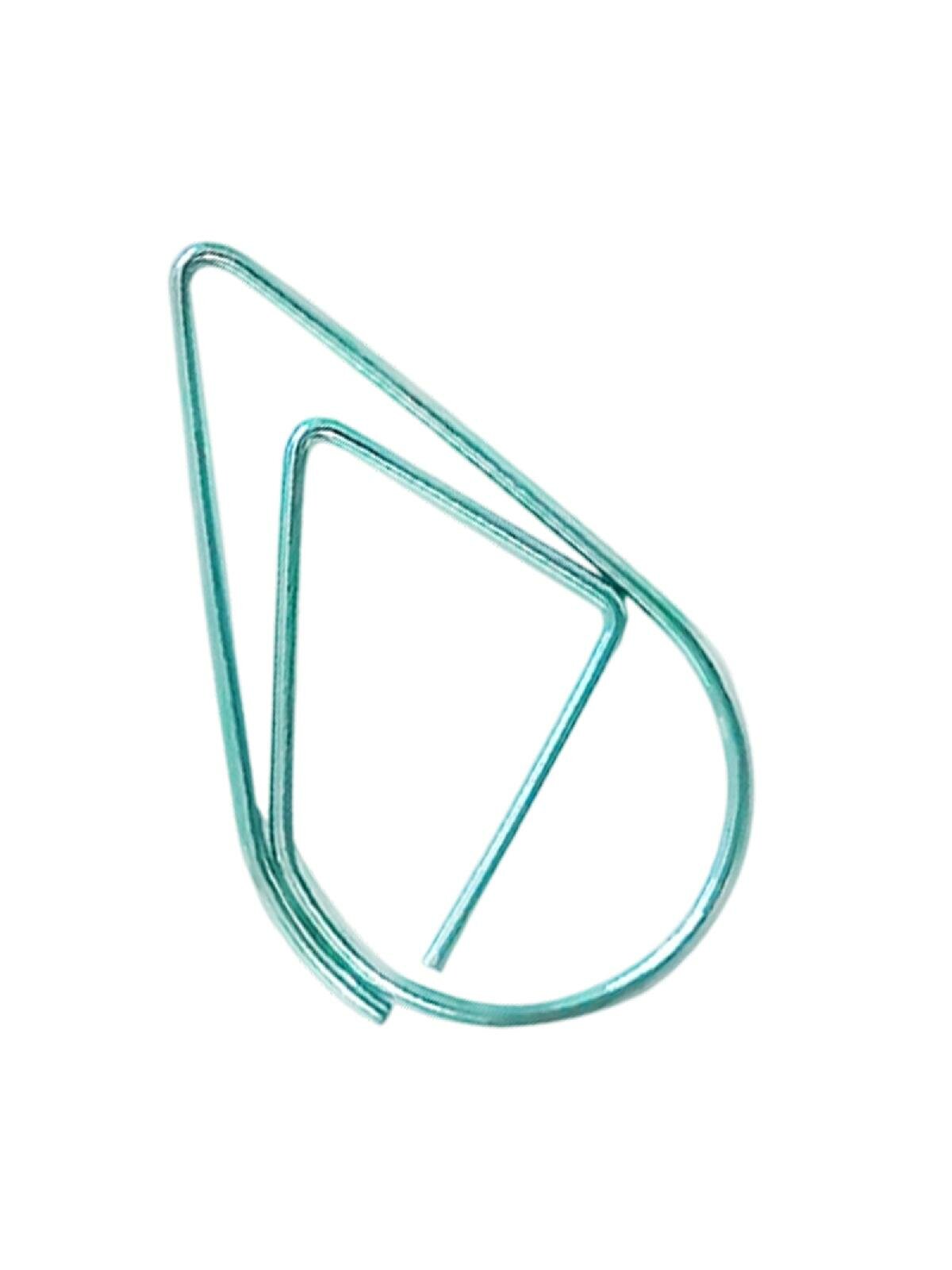 100 шт декоративных скрепок Креативные закладки скрепка для бумаги в форме капли воды