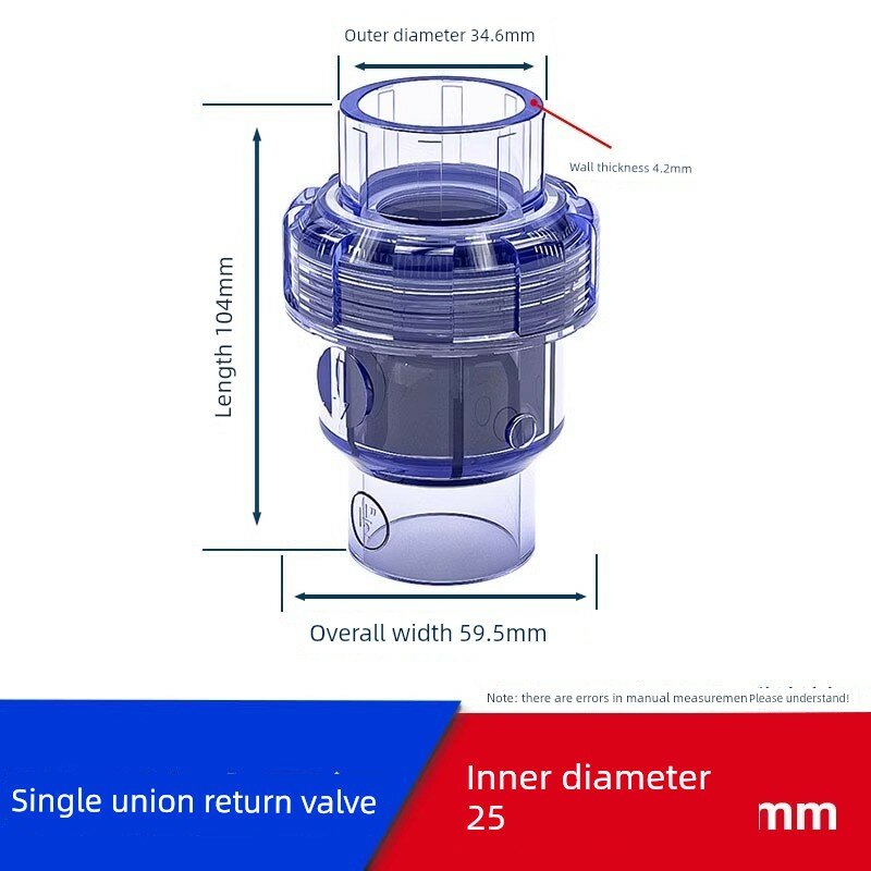Водопровод для аквариума, аксессуары для жестких труб из ПВХ, обратный клапан для аквариумной трубы, нижний фильтр,
