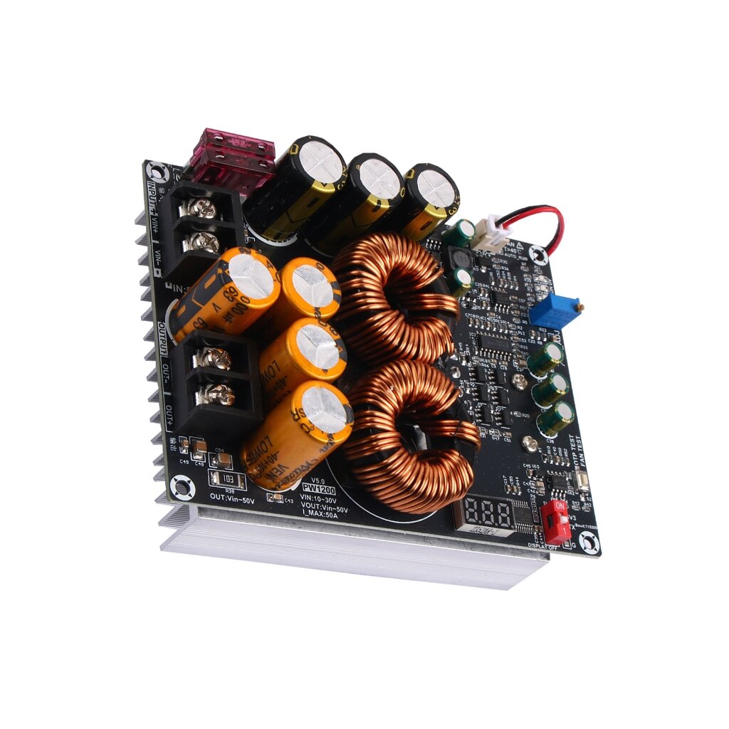 Защищенный Модуль повышения мощности Мощностью 1200 Вт С защитой от Перегрузки по току и перенапряжения