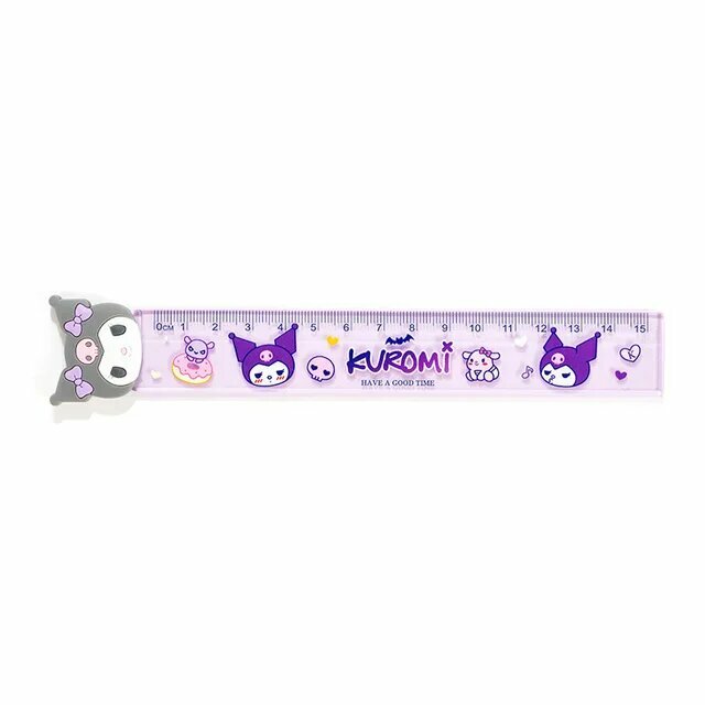 Линейка Sanrio, милая линейка с изображениями My Melody, Chloe и Hello Kitty, многофункциональная канцелярская линейка для детей, подарок для девочки.