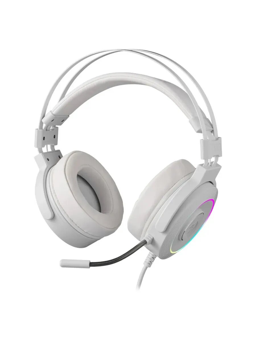 Наушники Lamia 2 Белые, RGB, звук 7.1, USB Redragon (77885)