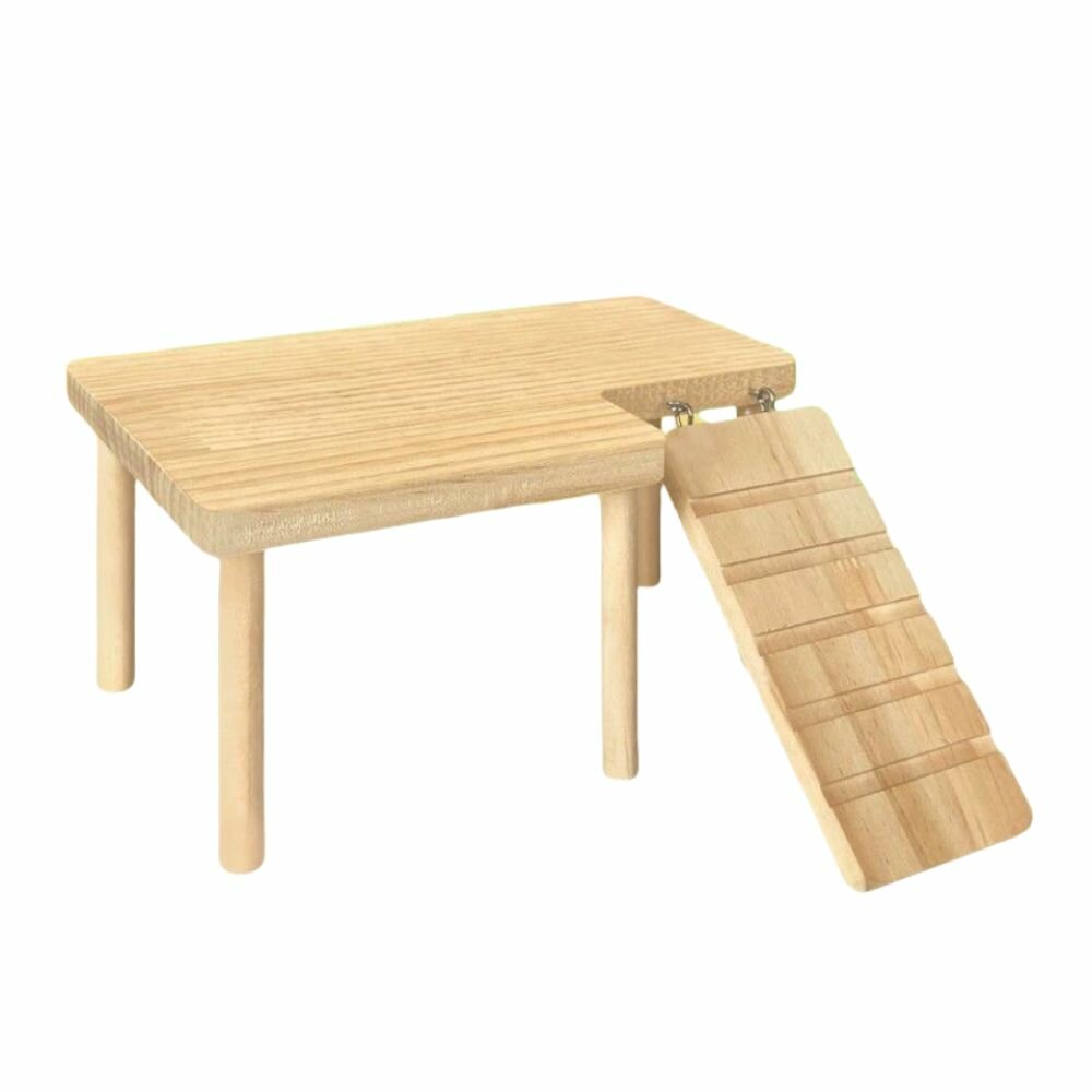 Деревянная платформа лестницы