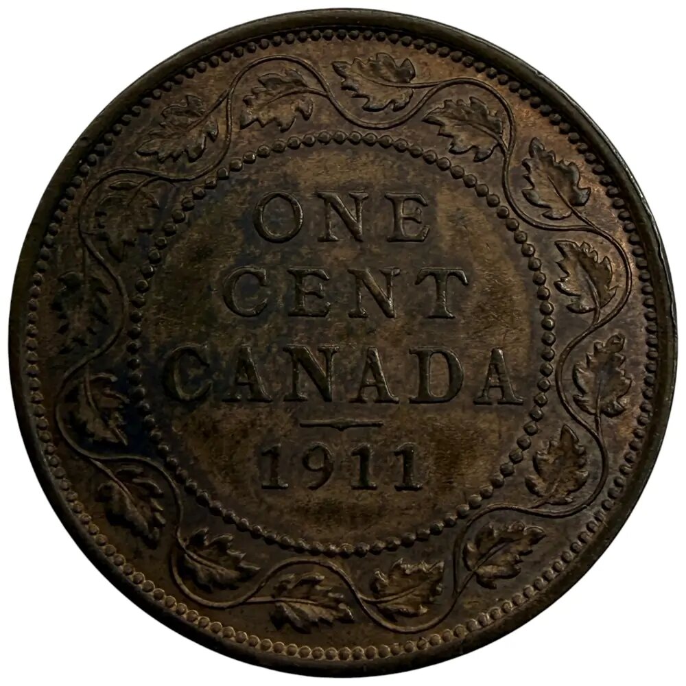 Канада 1 цент 1911 г. (Лот №2)