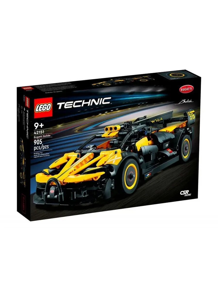 Конструктор Лего Technic 42151 Бугатти Болид 905 деталей