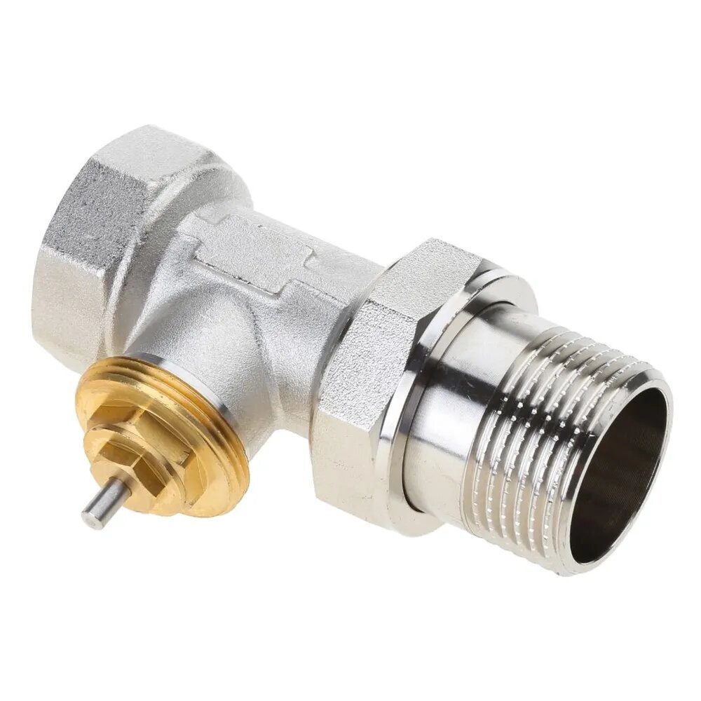 (1 шт.) Подогрев пола нагревательный никелированный прямой термостатический клапан термостатный клапан-DN25