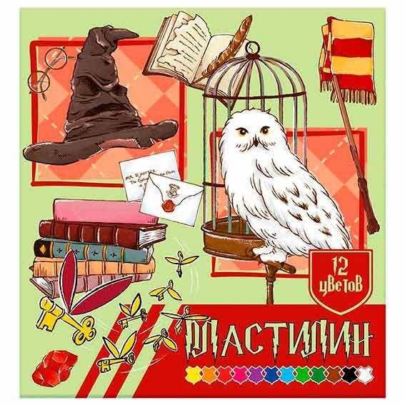 Пластилин Centrum Школа Магии, 12 цветов, 240 г, стека пластиковая