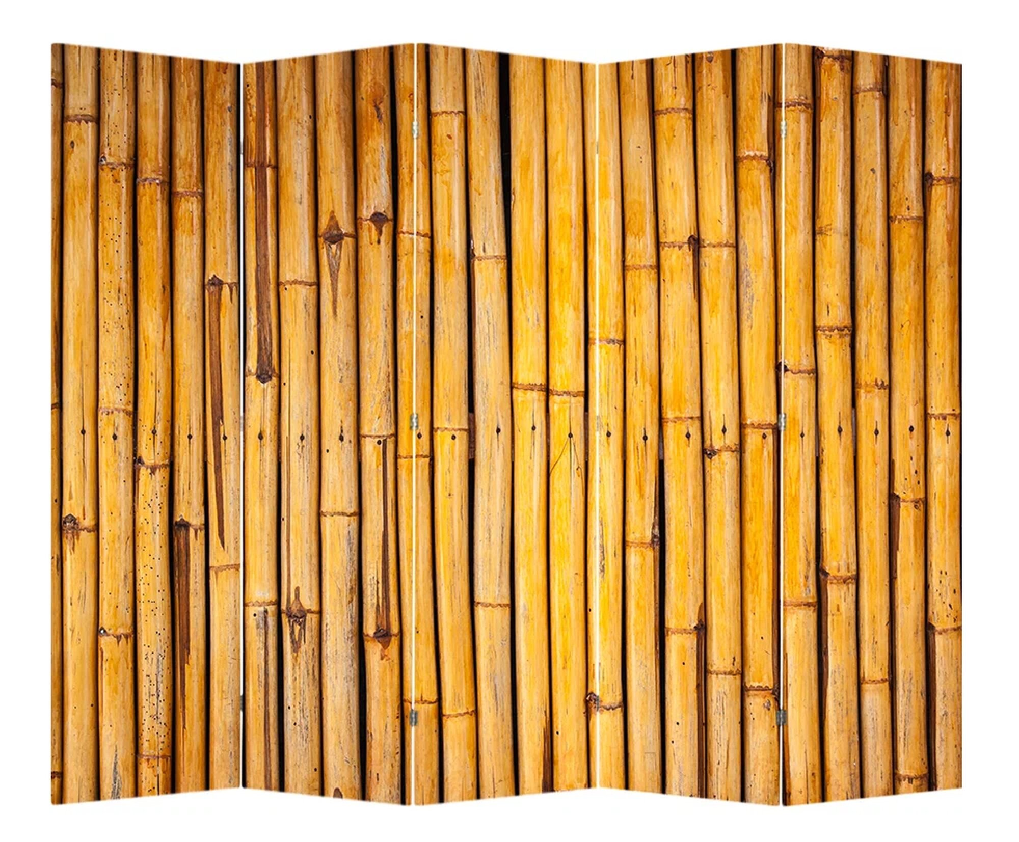 Ширма перегородка для зонирования «СКТ Бамбук» - 5, размер 180х225/45 см