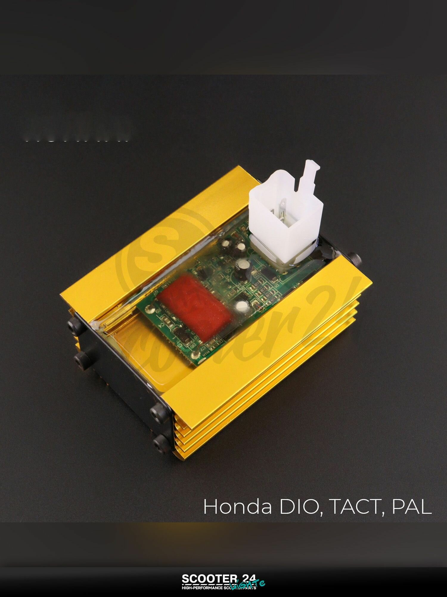 Коммутатор на скутер (тюнинг) на скутер и мотоцикл Honda DIO, TACT, PAL / Хонда Дио, Такт, Пал (золотистый) "BEEZMOTO"