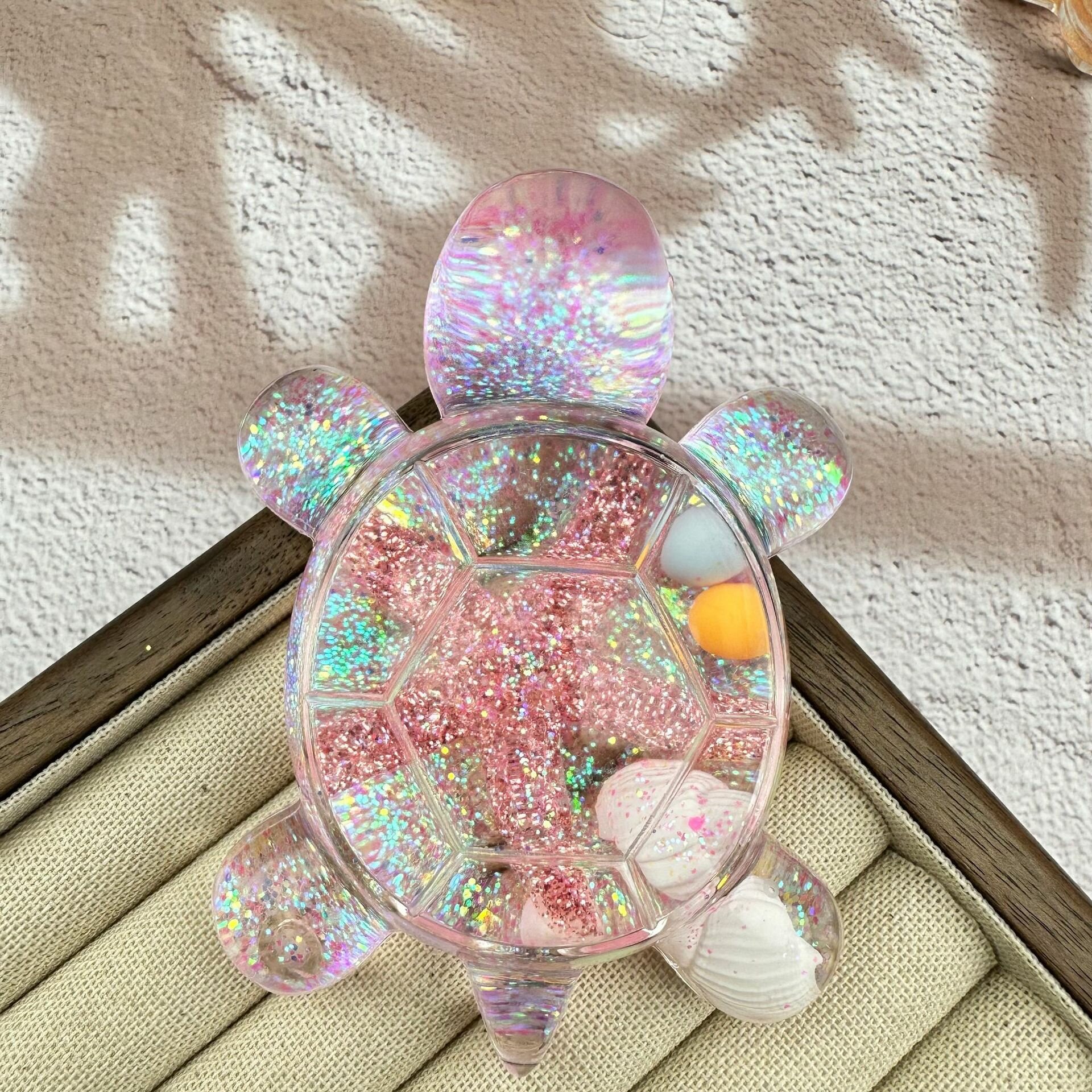 Светящаяся взрывная бусина, модель песка, морская звезда, черепаха, популярный товар на TikTok, большой размер, декор для автомобиля и офиса, DIY игрушка