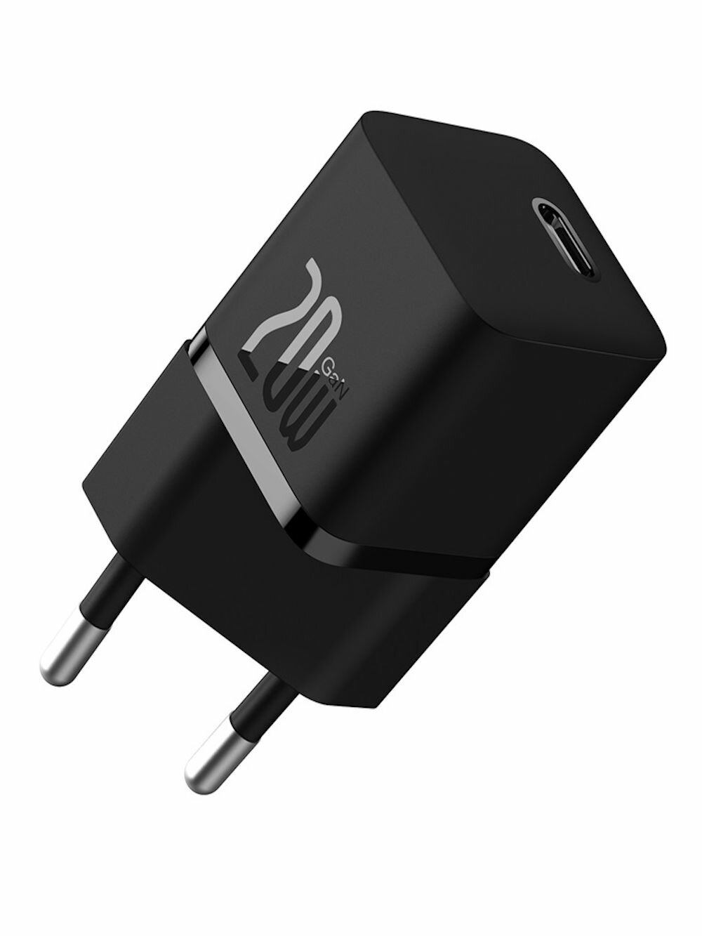 Сетевое зарядное устройство baseus GaN5 USB-C, быстрая зарядка 20 Вт - Черная