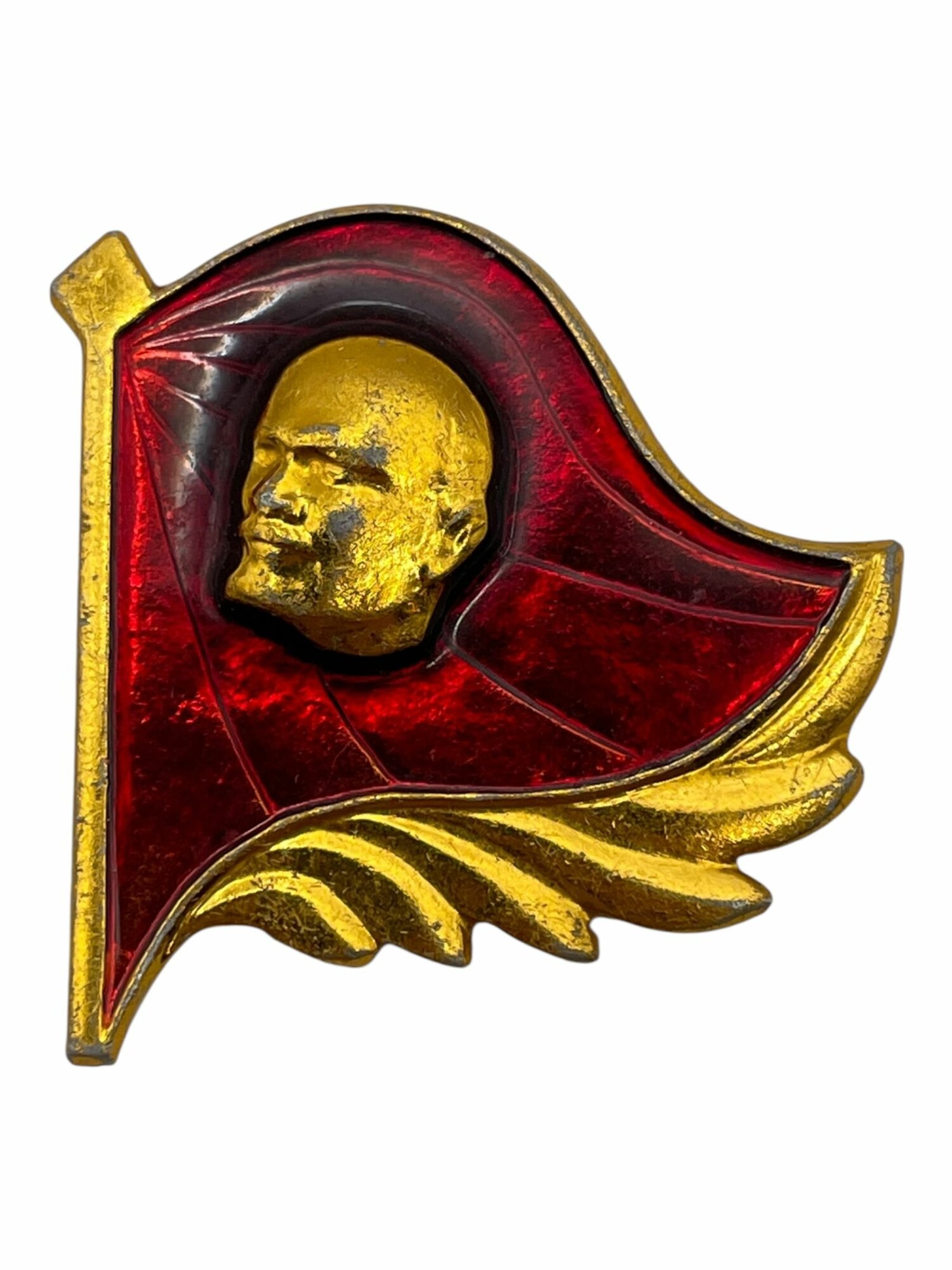 Советский винтажный значок, В. И. Ленин, сделано в СССР