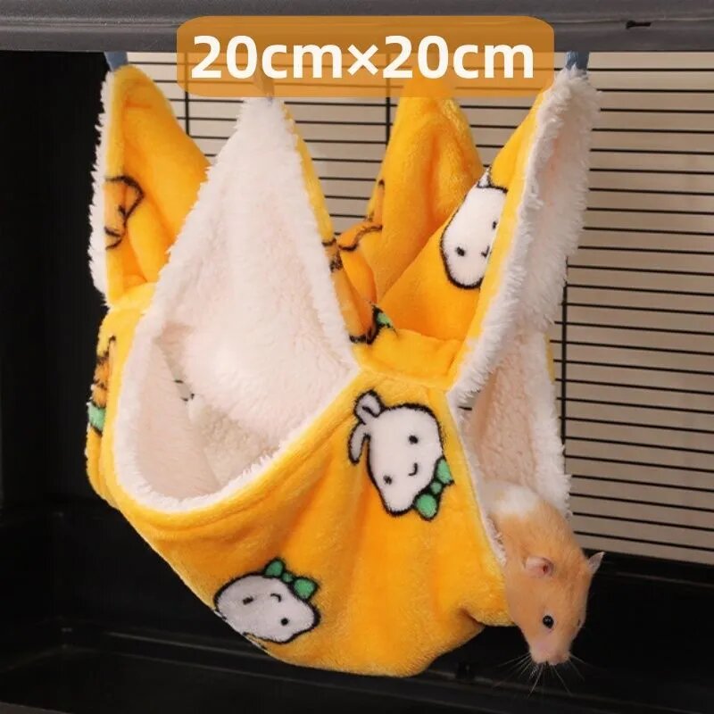 Гамак для крыс, грызунов, хорьков, гамак двухъярусный, 20х20 см. Подвесной домик для грызунов