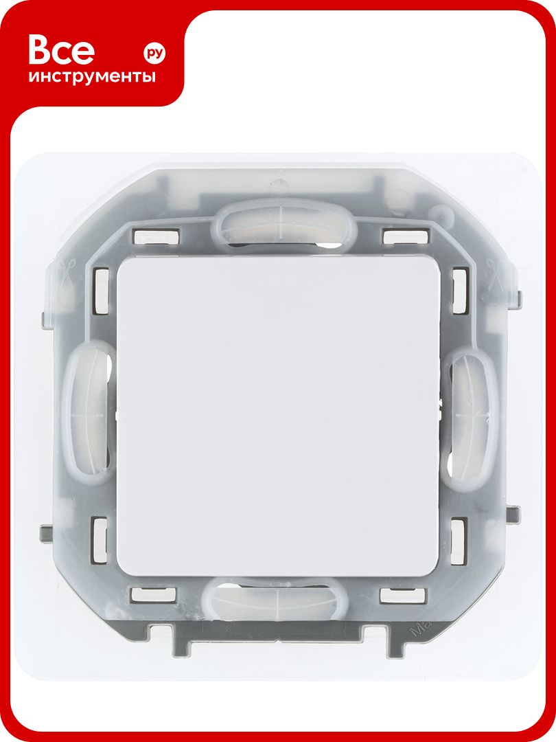 Переключатель Legrand одноклавишный IP44 Legrand Inspiria 10А 250В безвинтовые зажимы белый