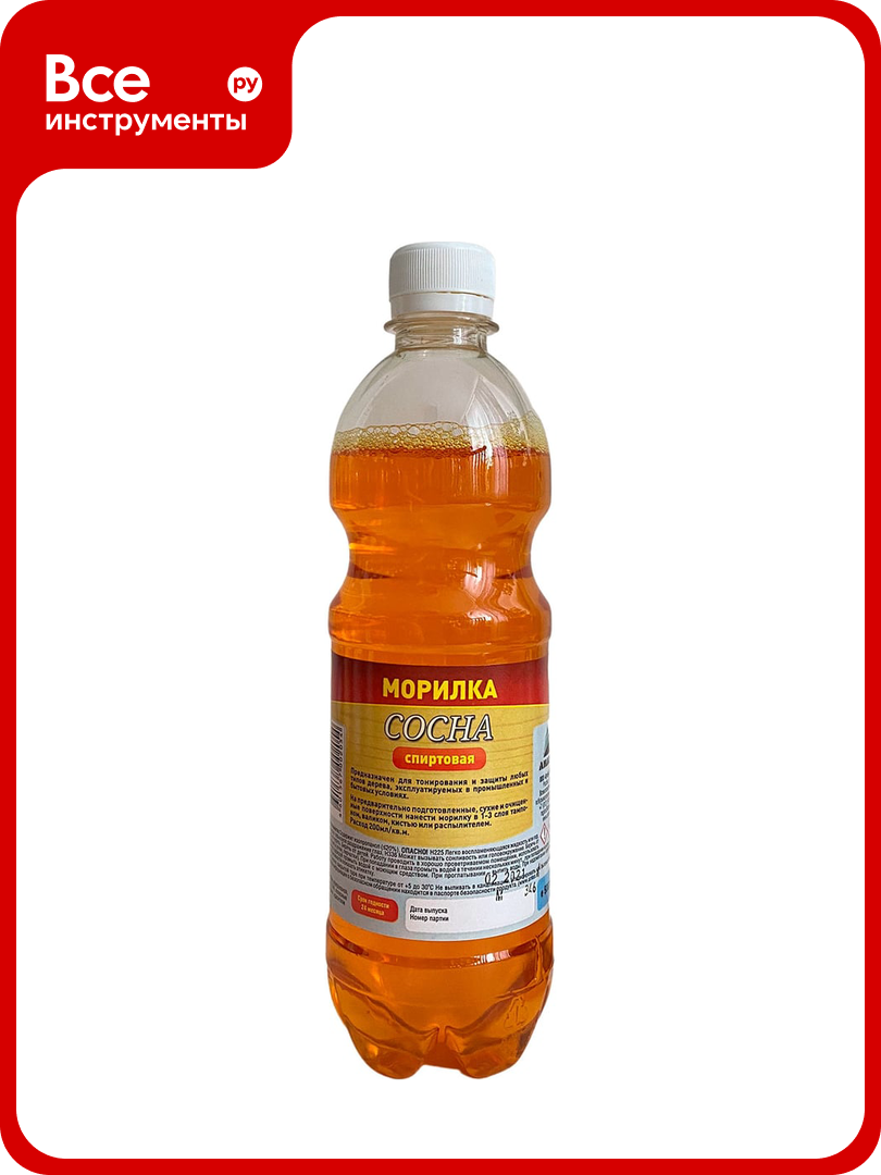 Морилка для дерева Анлес спирт. 0,5 л сосна 70205