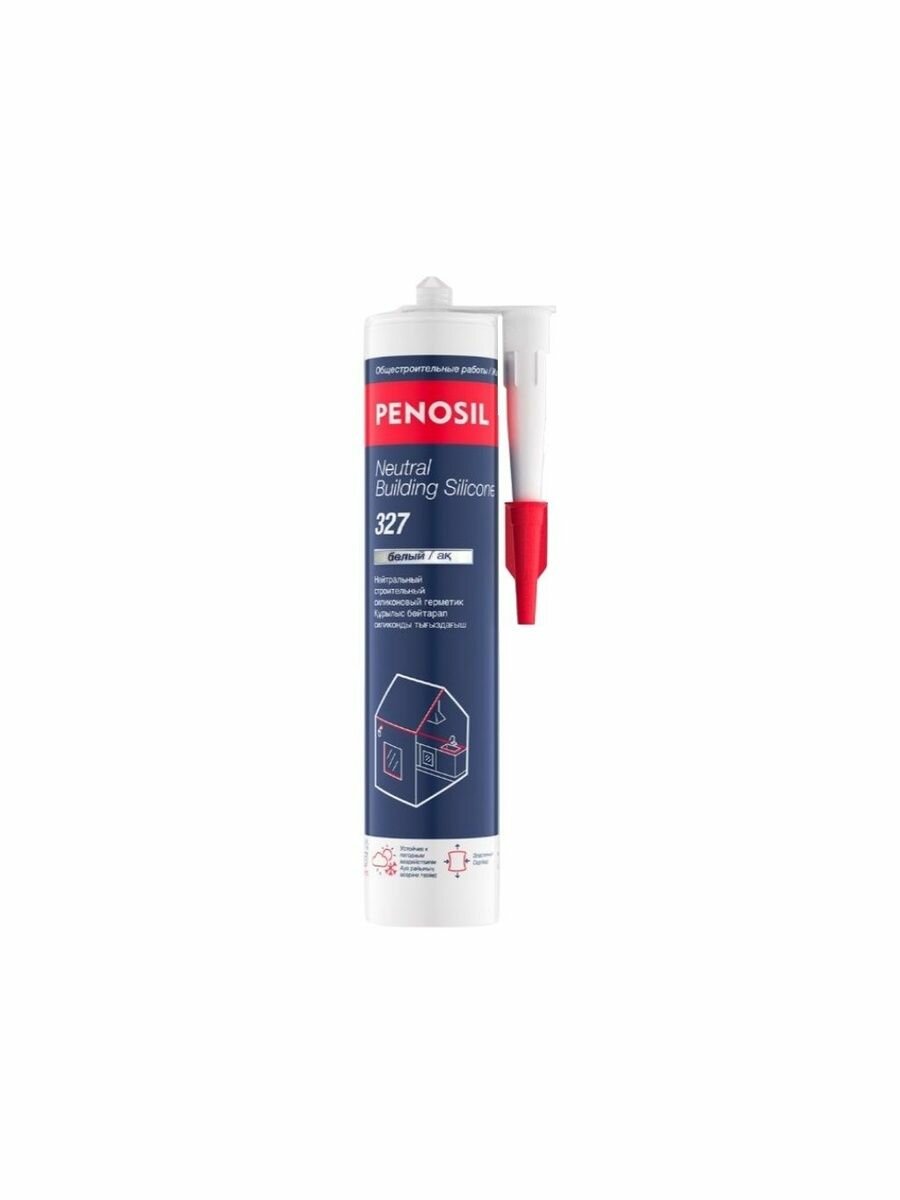 Герметик Penosil силиконовый нейтральный, белый, 280 мл