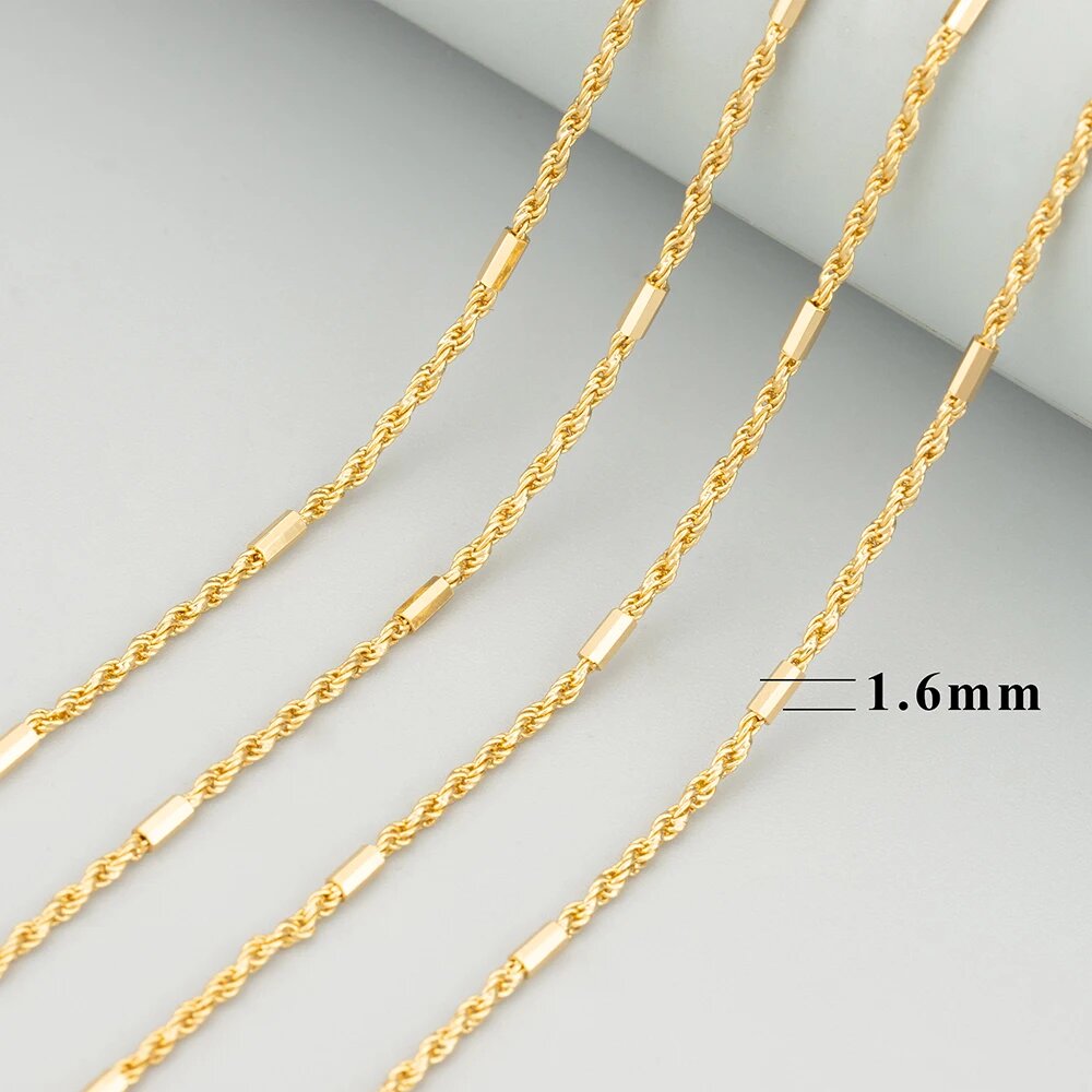 GUFEATHER корейская цепочка 18-каратное золото с родиевым покрытием C46101A