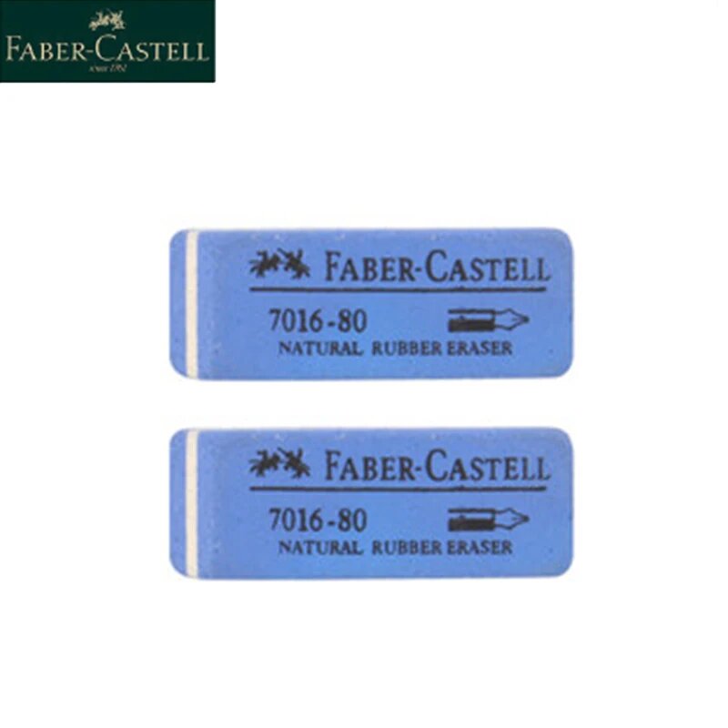 Ластик Faber-Castell 7016-80, натуральный каучук, 2шт