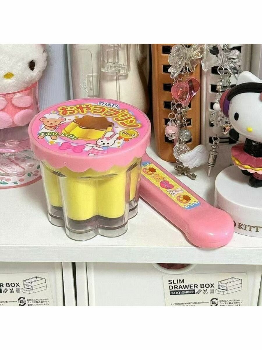 Набор игрушечного еда "Желейный клубничный пудинг" для кормления, детские игрушки для ролевых игр, японский сувенир "