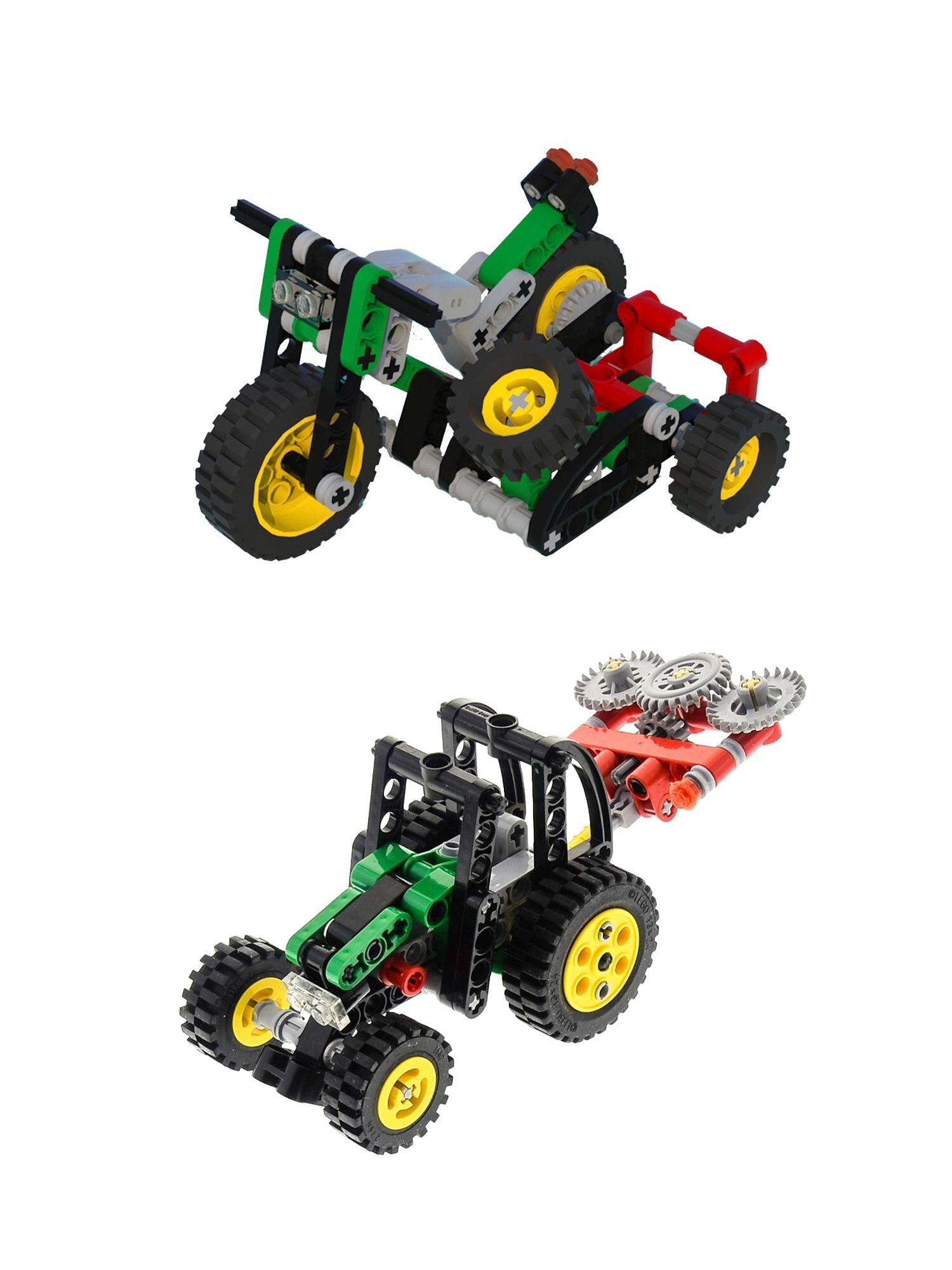 Конструктор Bela Build Exploiter Мини-трактор, 121 деталь, 2 модели в 1