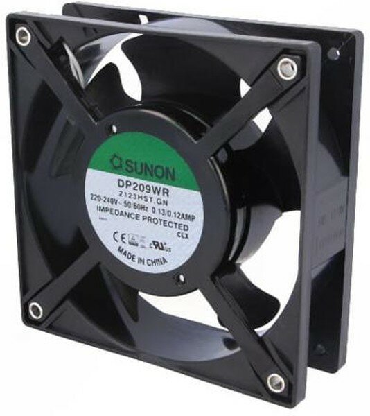 Вентилятор Sunon DP209WR2123HST. GN 230В 120х38мм
