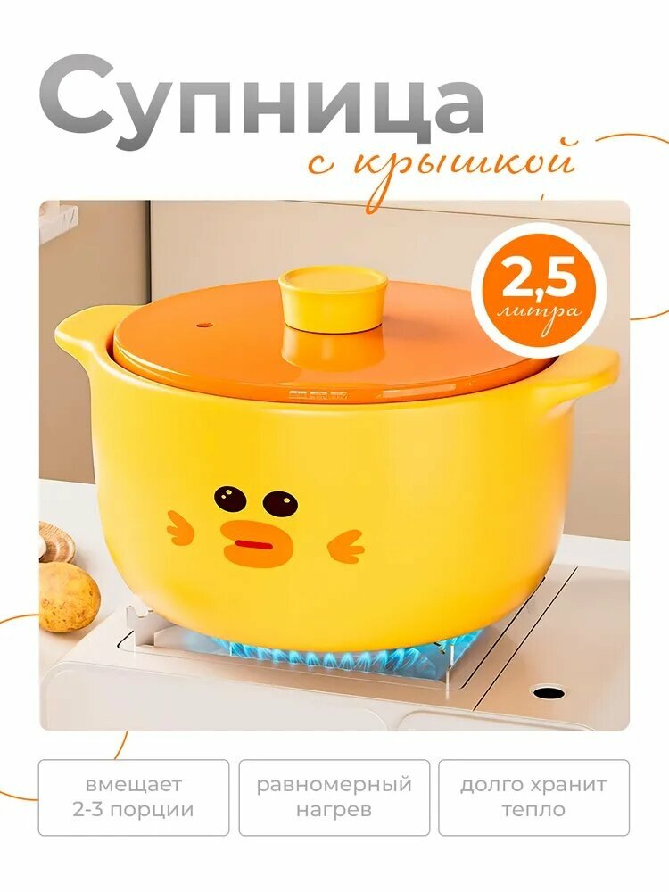 Супница, бульонница, диаметр 19 см, 2 шт